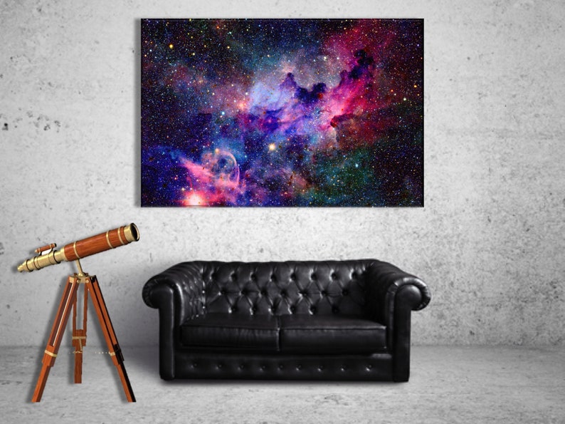 Space Wall Art Space Canvas Print Modern Wall Art Modern - Etsy