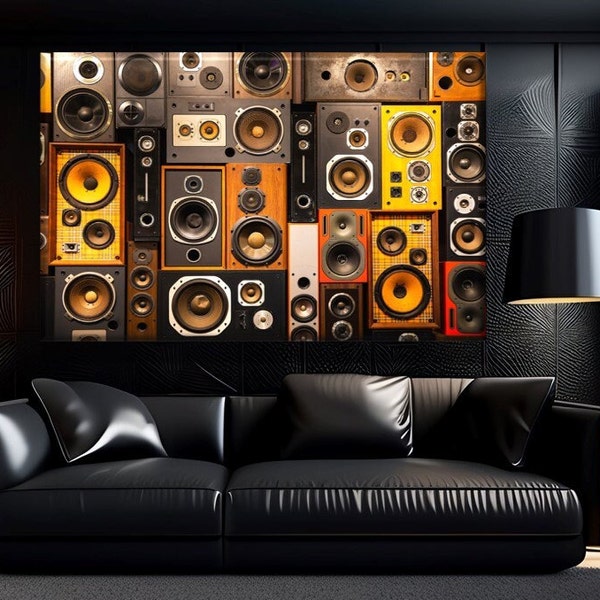 Speaker Wall Art - Etsy