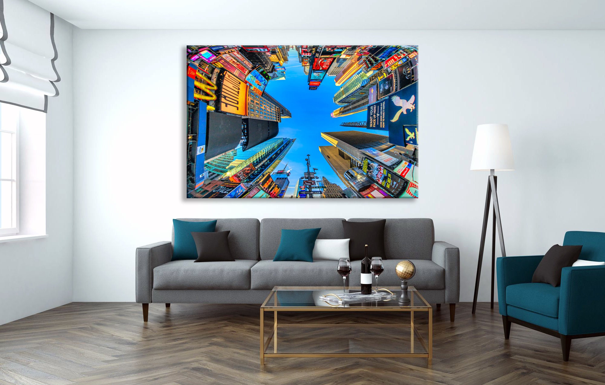 Times Square Poster New York City Wall Art New York Canvas - Etsy