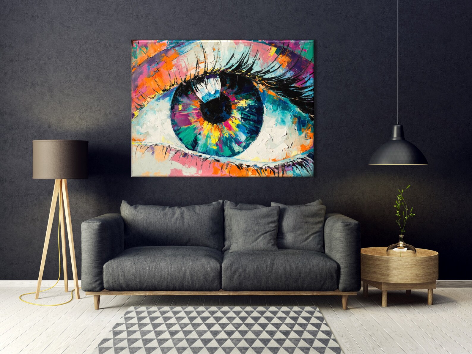 Eye Wall Art Contemporary Art Modernism Print on Canvas - Etsy