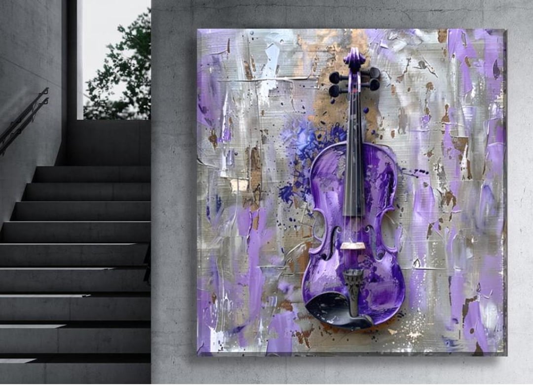Stampa su tela di musica classica, opera d'arte di violino viola, arte ...