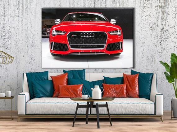 Audi Wall Art Audi RS7 Quattro Print Audi Canvas Audi Large - Etsy