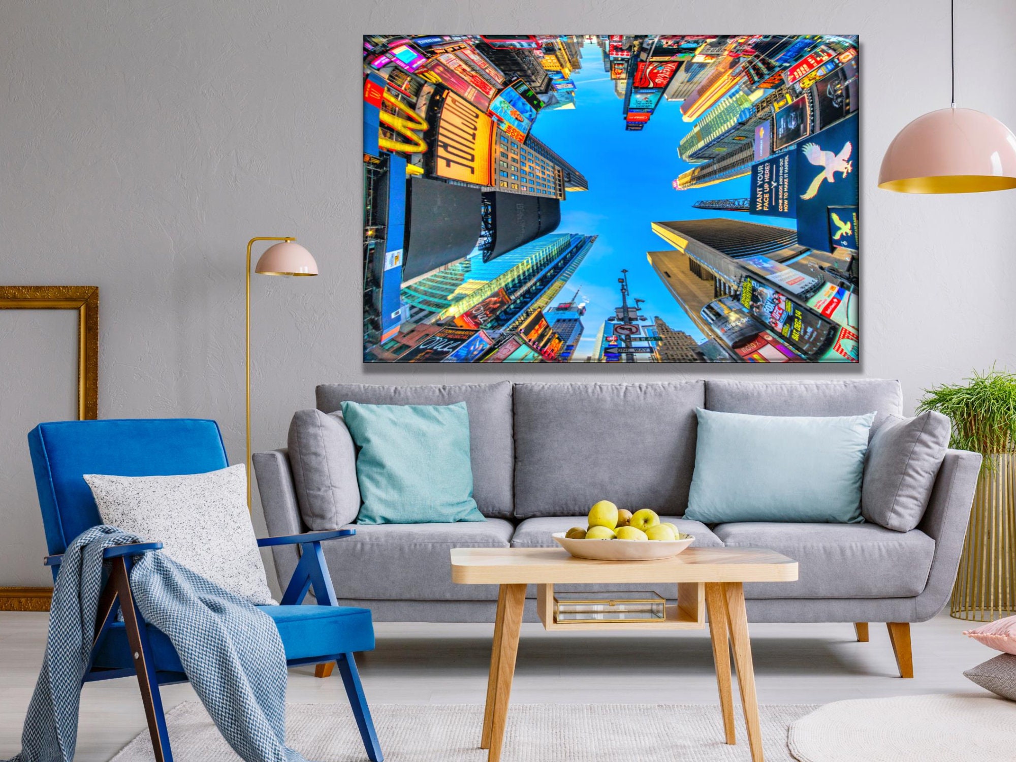 Times Square Poster New York City Wall Art New York Canvas - Etsy