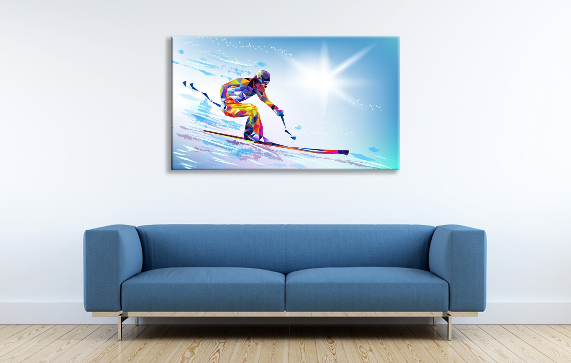 Skiing Wall Art Snow Skiing Poster Ski Wall Decor Snow Snow | Etsy