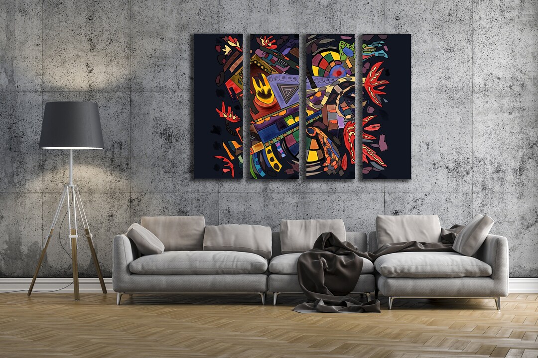 Graffiti Wall Art, Modern Abstract Print, Fashion Graffiti Decor ...