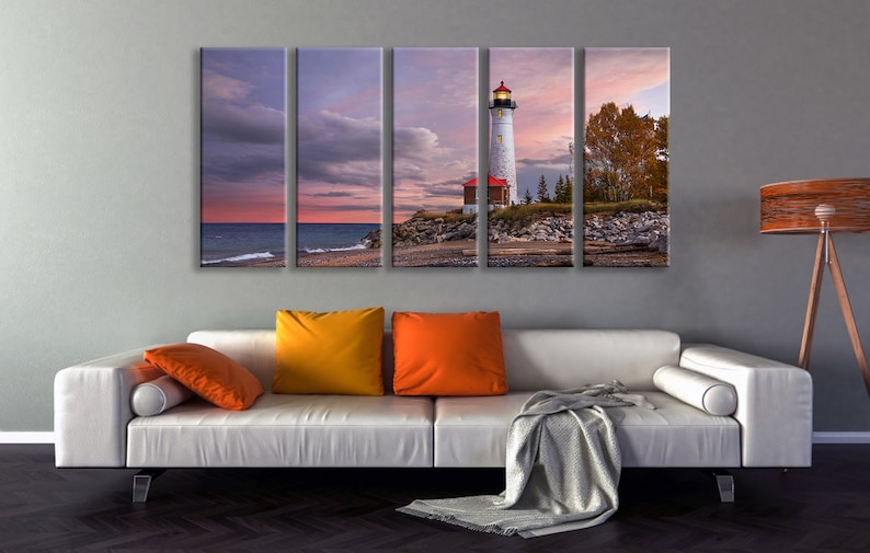 Lighthouse Canvas Lighthouse Print Lighthouse Poster - Etsy