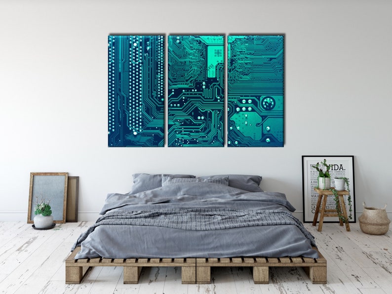 Computer Motherboard Wall Art Cirquit Board Print - Etsy