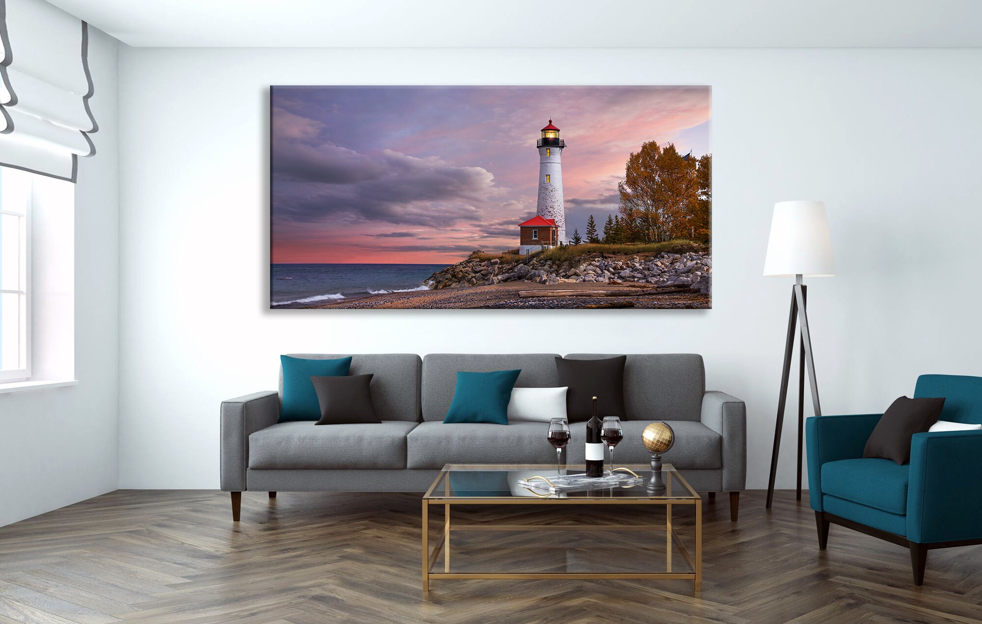 Lighthouse Canvas Lighthouse Print Lighthouse Poster | Etsy