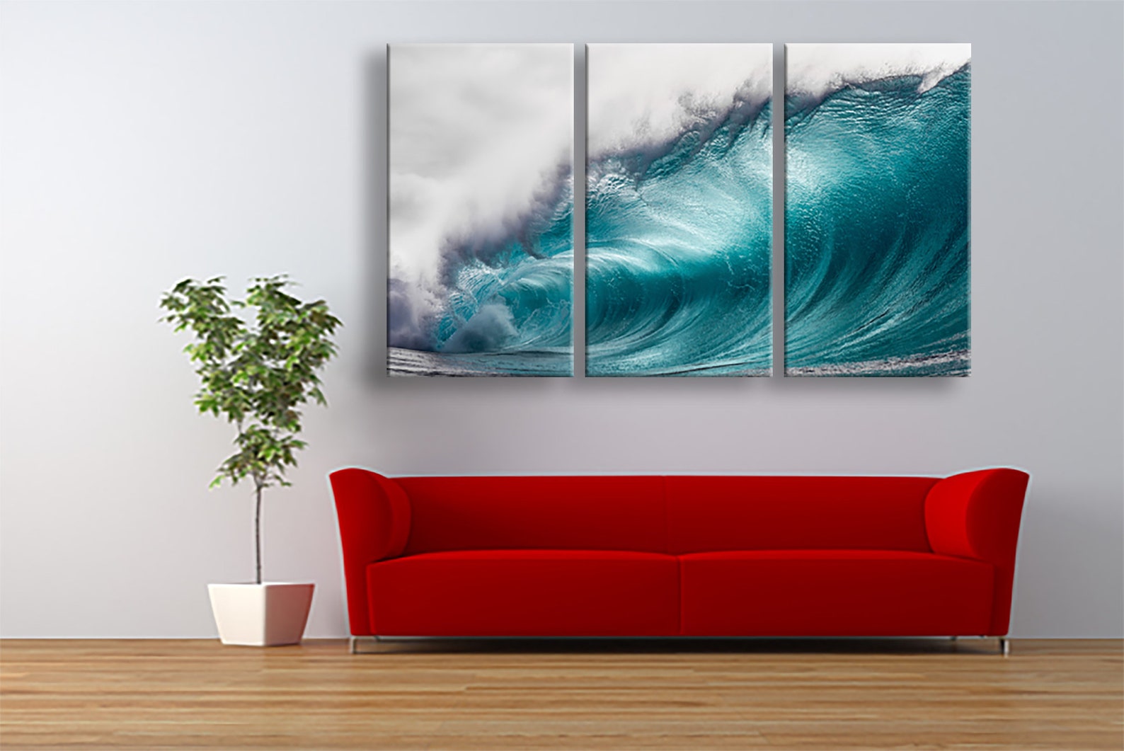 Surfing wave Poster surfing wall art Wave Canvas Print | Etsy