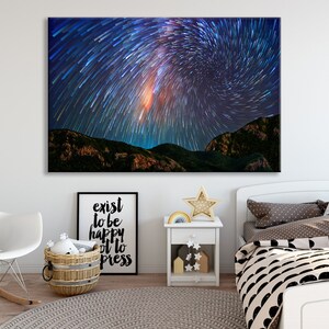 Galaxy Poster Space Wall Art Astronomy wall decor | Etsy