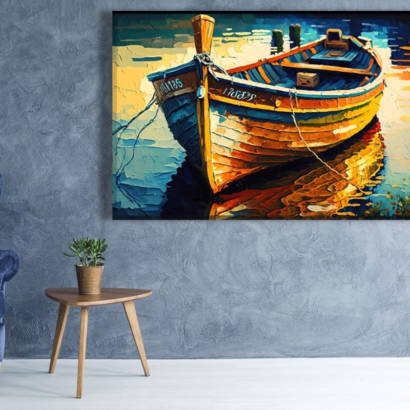 Wooden Row Boat - Etsy