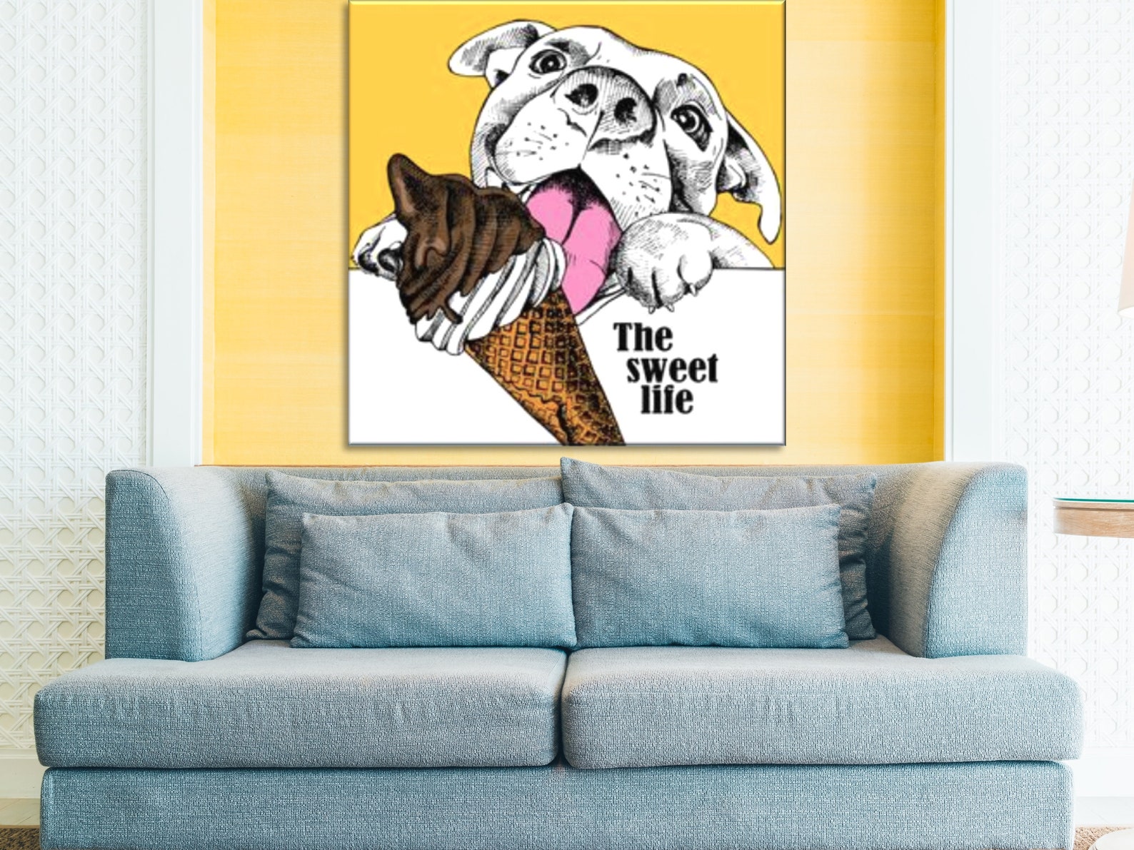 Pop Art Wall Decor Stretched Ready to Hang Wall Art - Etsy