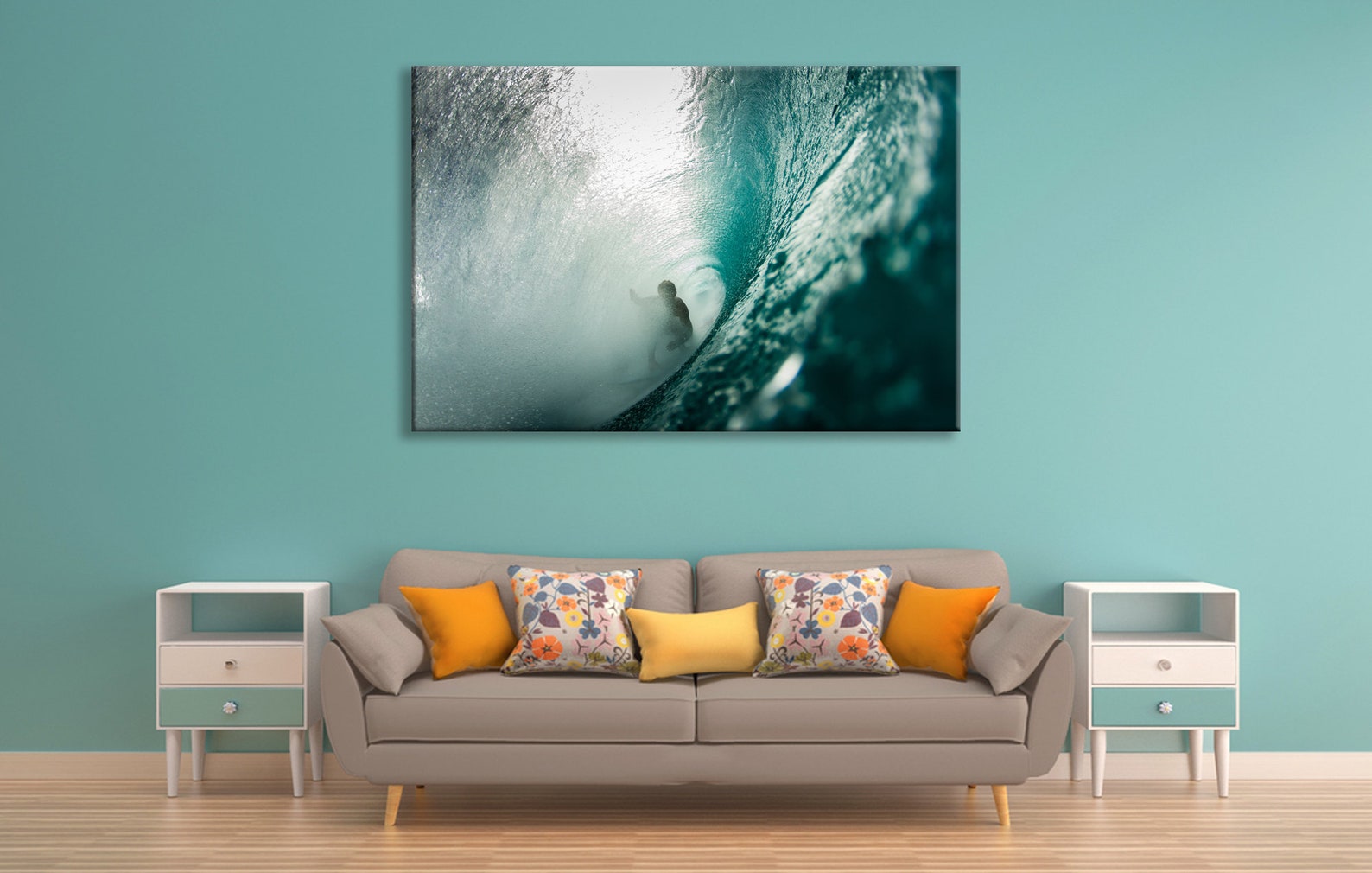 Ocean Wave Poster Ocean Wall Art Ocean Wave Canvas Print | Etsy