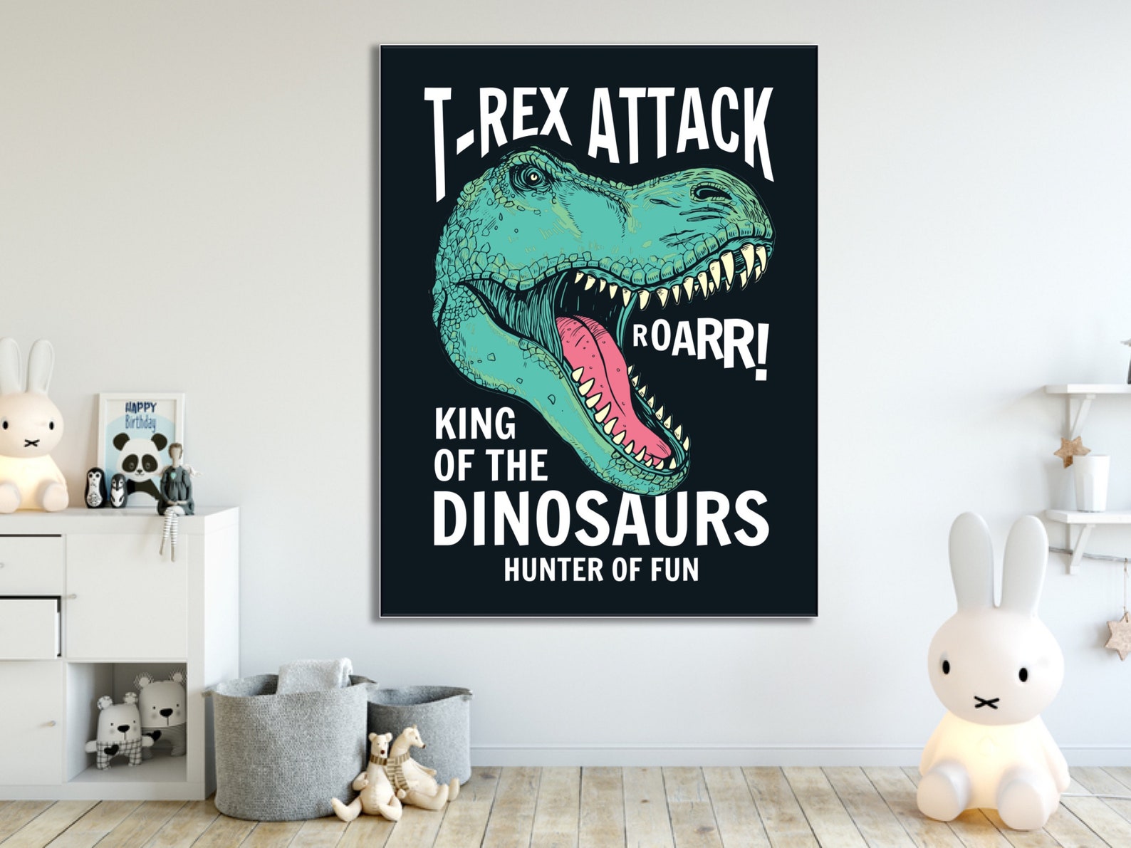 Impresión de dinosaurios póster de dinosaurio T-Rex - Etsy España
