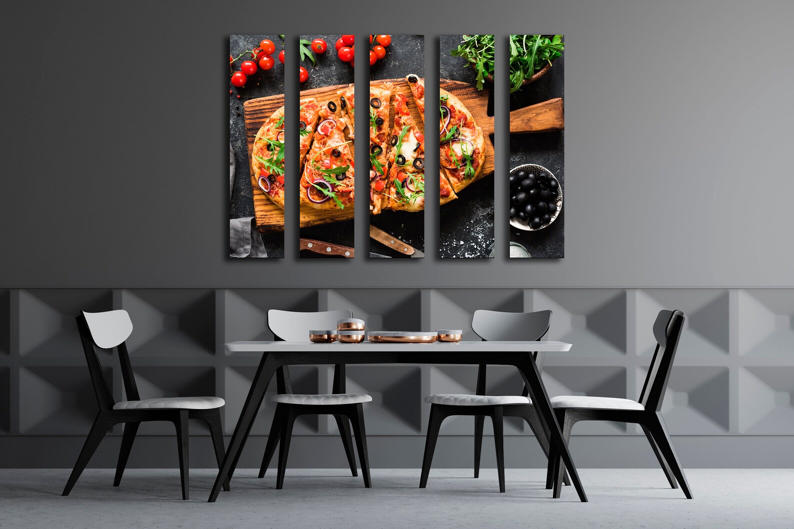 Italian Pizza Decor Food Сourt Wall Art Wall Decor Kitchen - Etsy