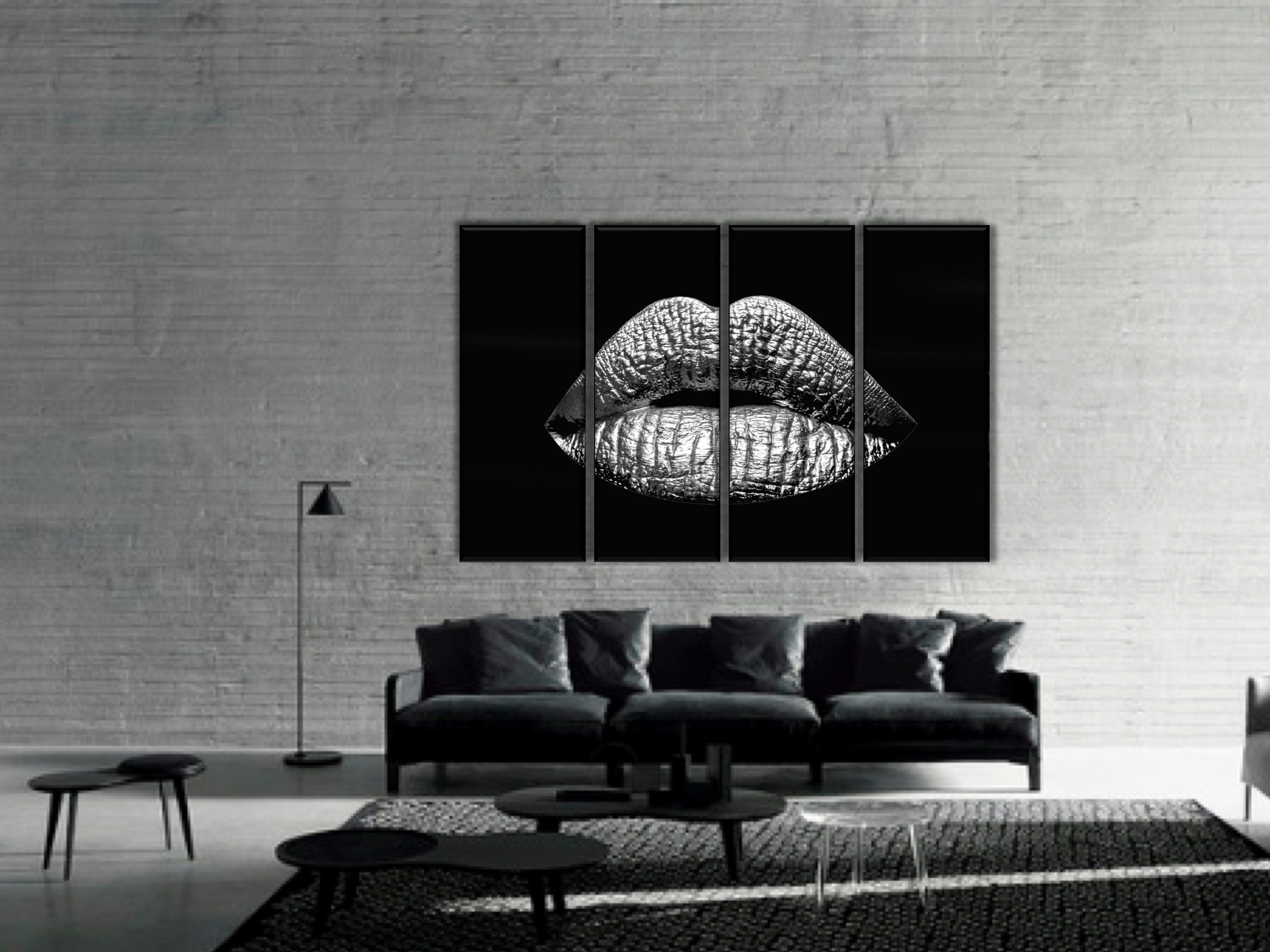 Lips Wall Art Lips Canvas Contemporary Art Lip Wall Art | Etsy