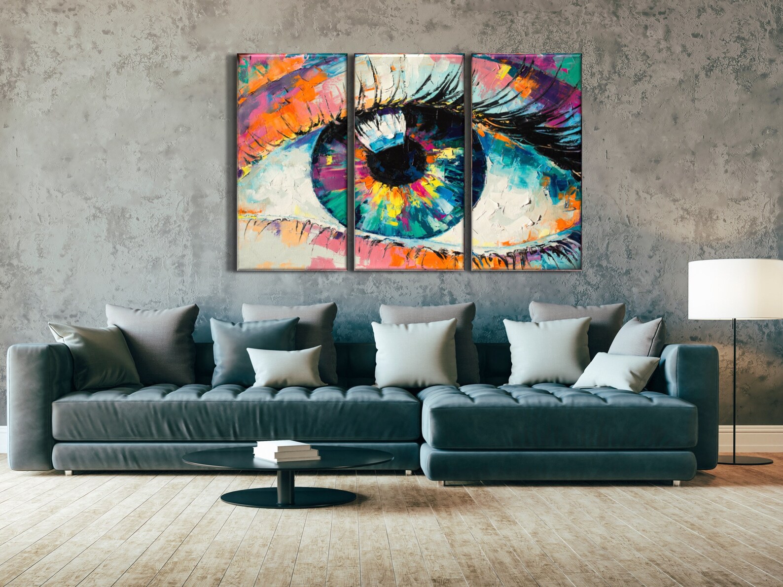 Eye Wall Art Contemporary Art Modernism Print on Canvas - Etsy