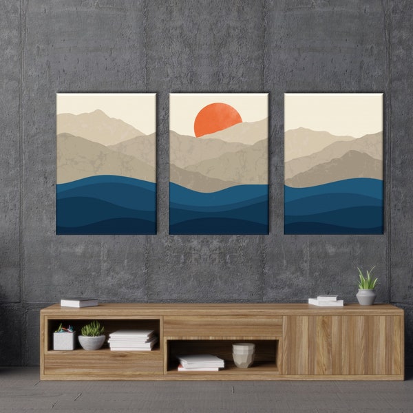 Triptych Canvas - Etsy