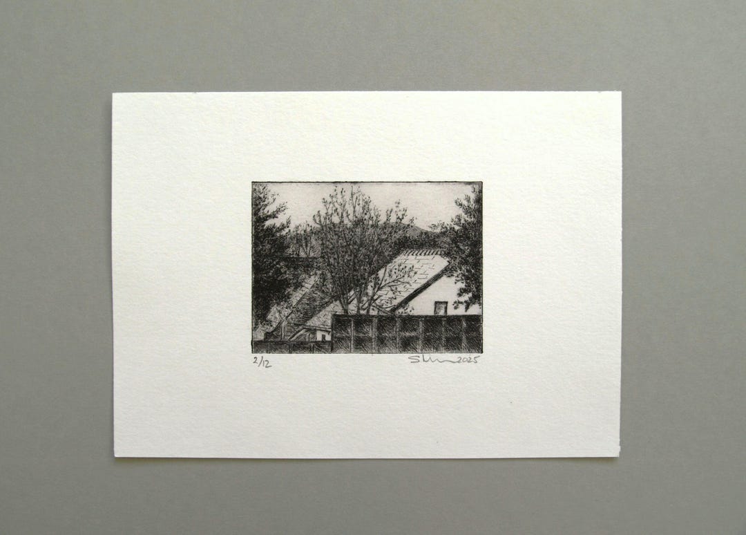 Hand Pulled Intaglio Landscape Print - Etsy