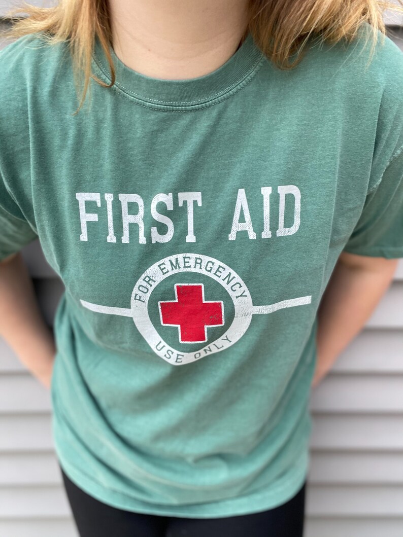 FIRST AID for Emergency Use Only Short Sleeve Tee | Etsy