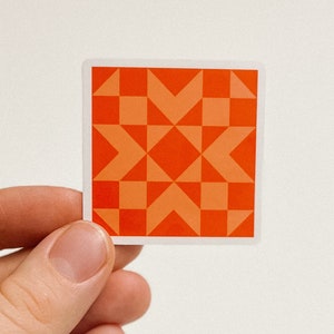 Quilt Block Stickers Rainbow Quilt Squares 2 X 2 Stickers Quilt Gift ...