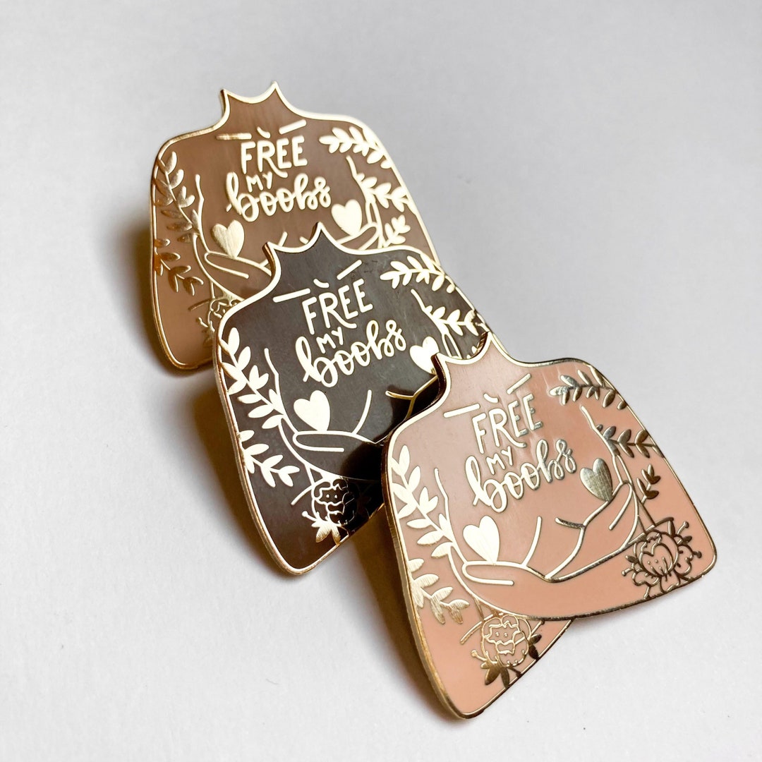 Hard Enamel Pins Free Boobs Fashion Accessories Etsy
