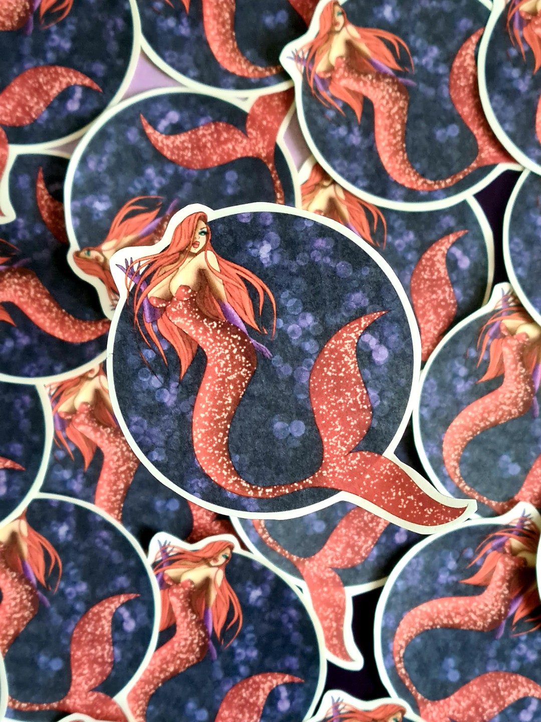 Mermaid Sticker Mermaid Art Sticker Supply Art and Craft - Etsy