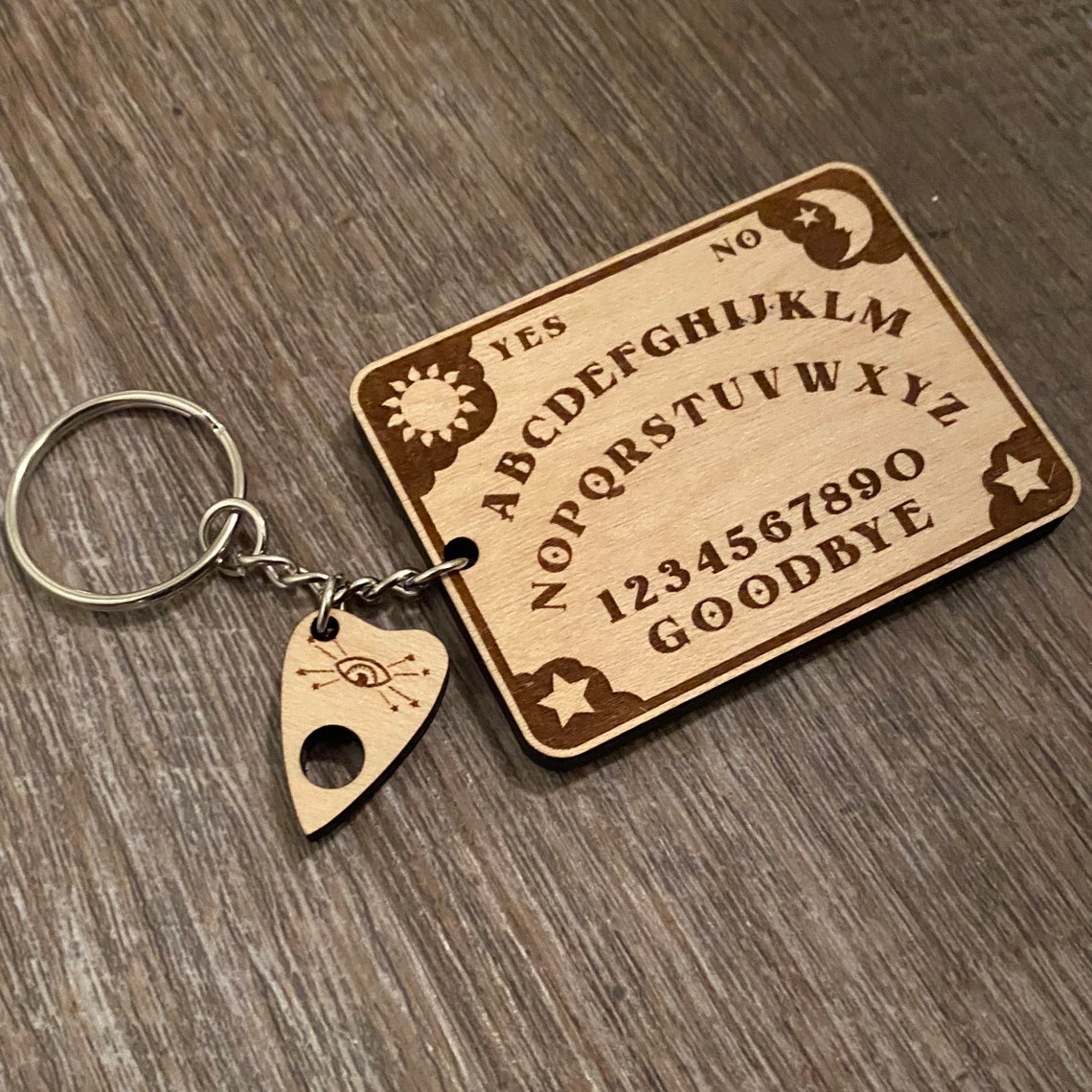 Ouija Board Keychain Planchette Spirit Board - Etsy