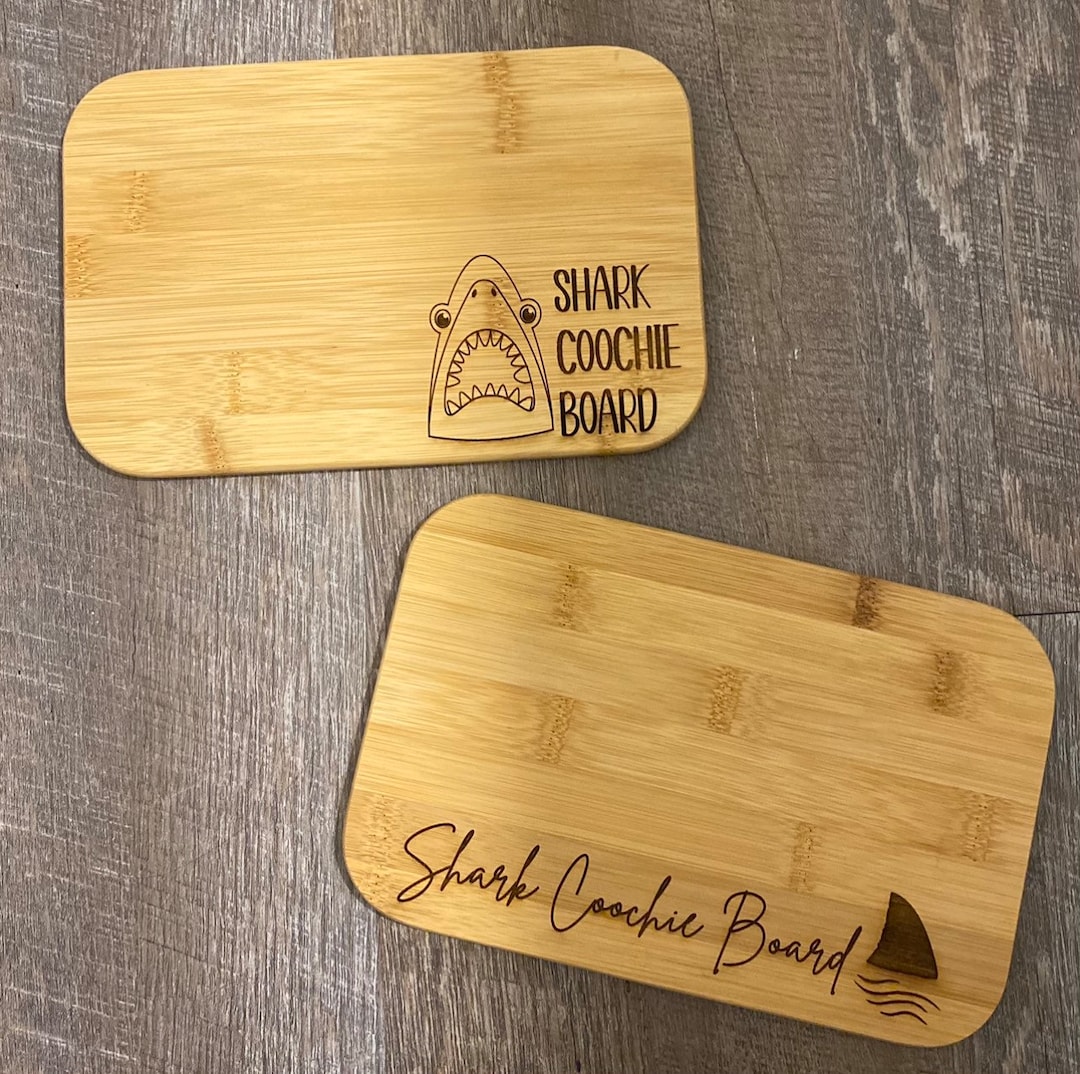 Shark Coochie Board - Cheese Board- Charcuterie Board - Laser Engraved ...