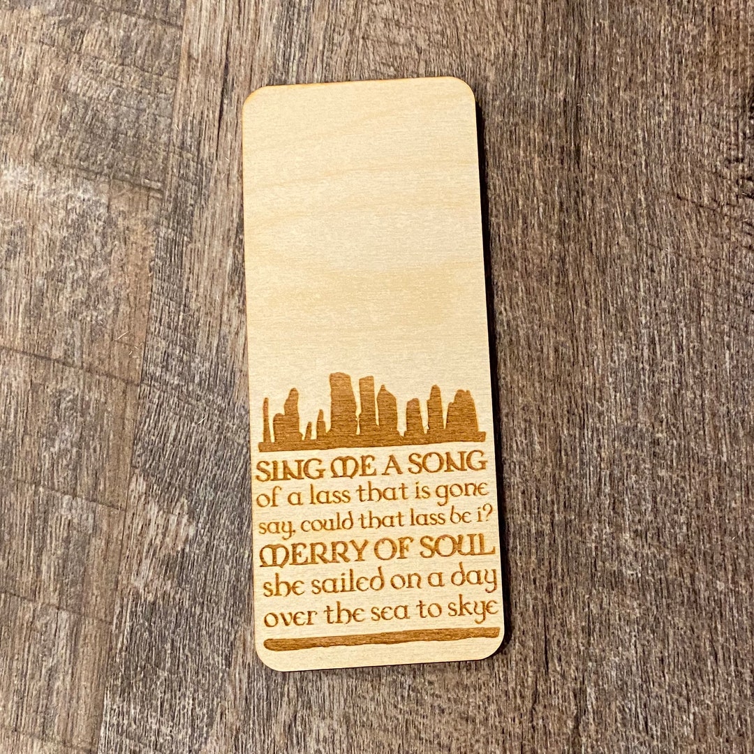 Outlander Inspired Woodmark Wooden Bookmark - Etsy