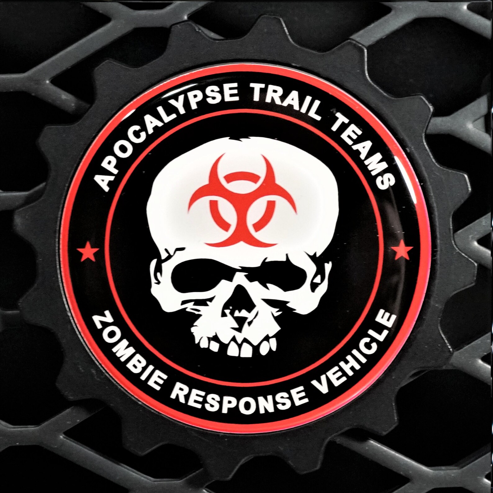 3.75" Aluminum Premium Grille Badge Zombie Umbrella Style Fits Toyota ...