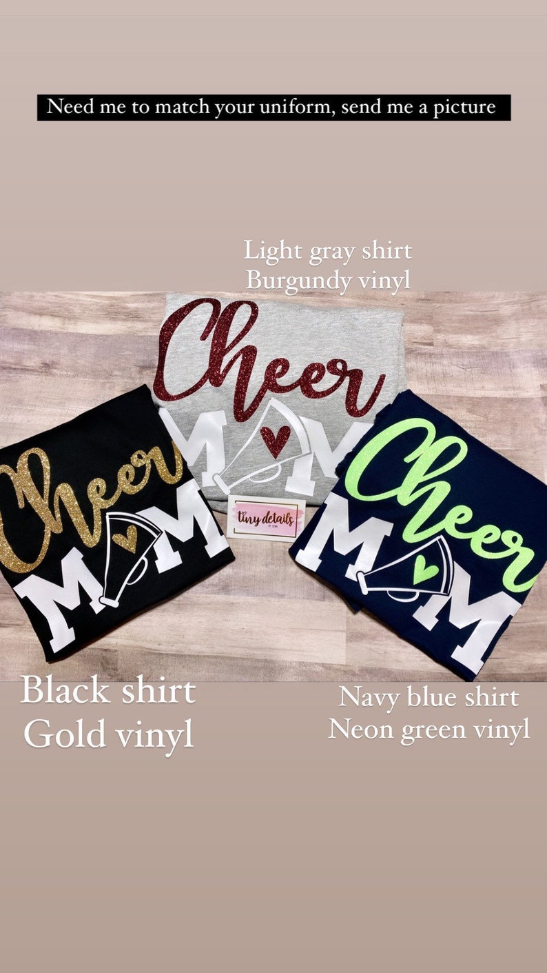 Cheer Mom Shirt Custom Cheer Mom Shirt Proud Cheer Mom - Etsy