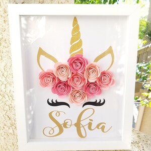 Unicorn, Shadow Box, Personalized - Etsy