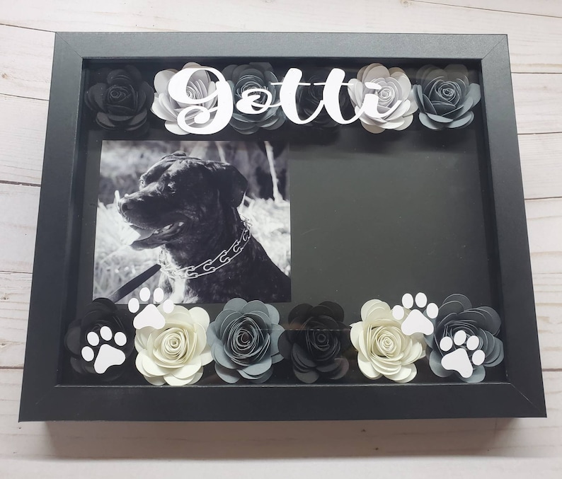 Personalized Shadow Box In Loving Memory Pet Memorial | Etsy