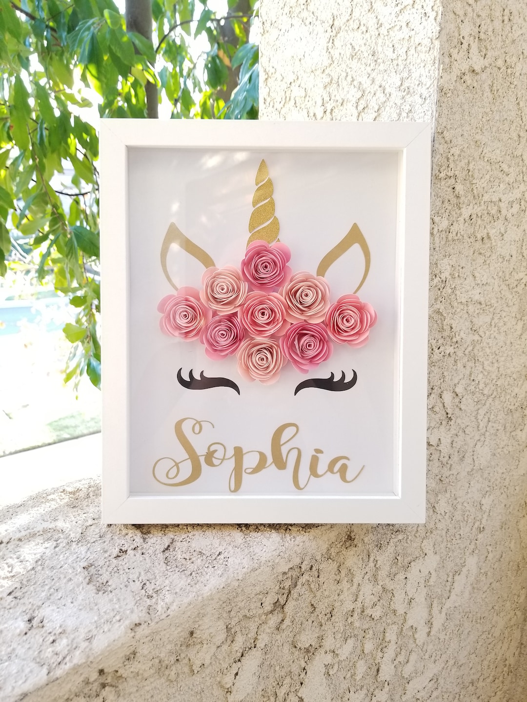 Unicorn, Shadow Box, Personalized - Etsy