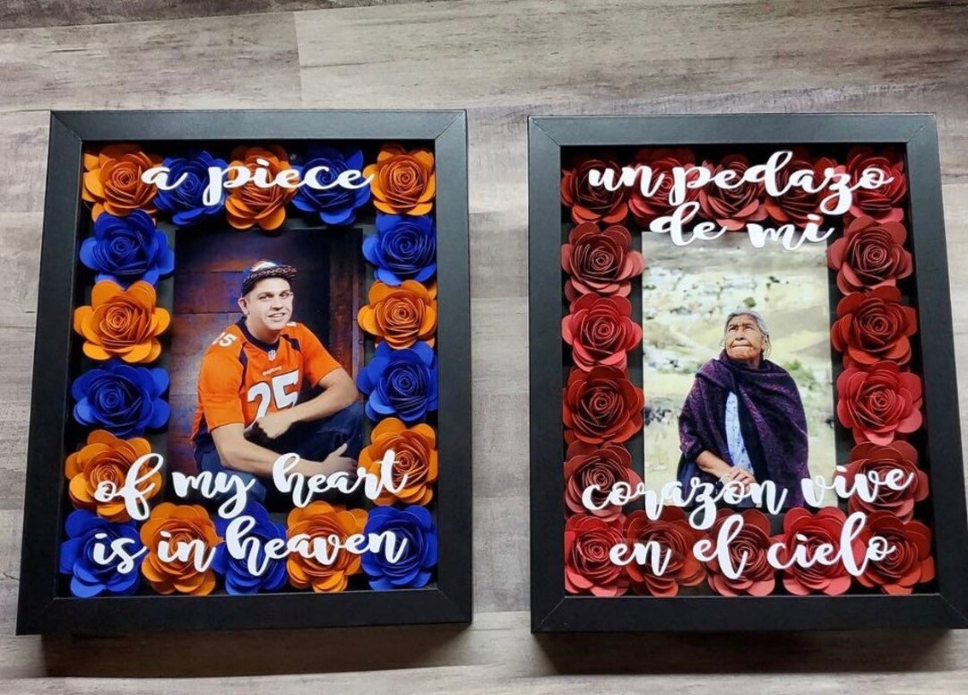 In Memory of Shadow Box a Piece of My Heart is in Heaven - Etsy