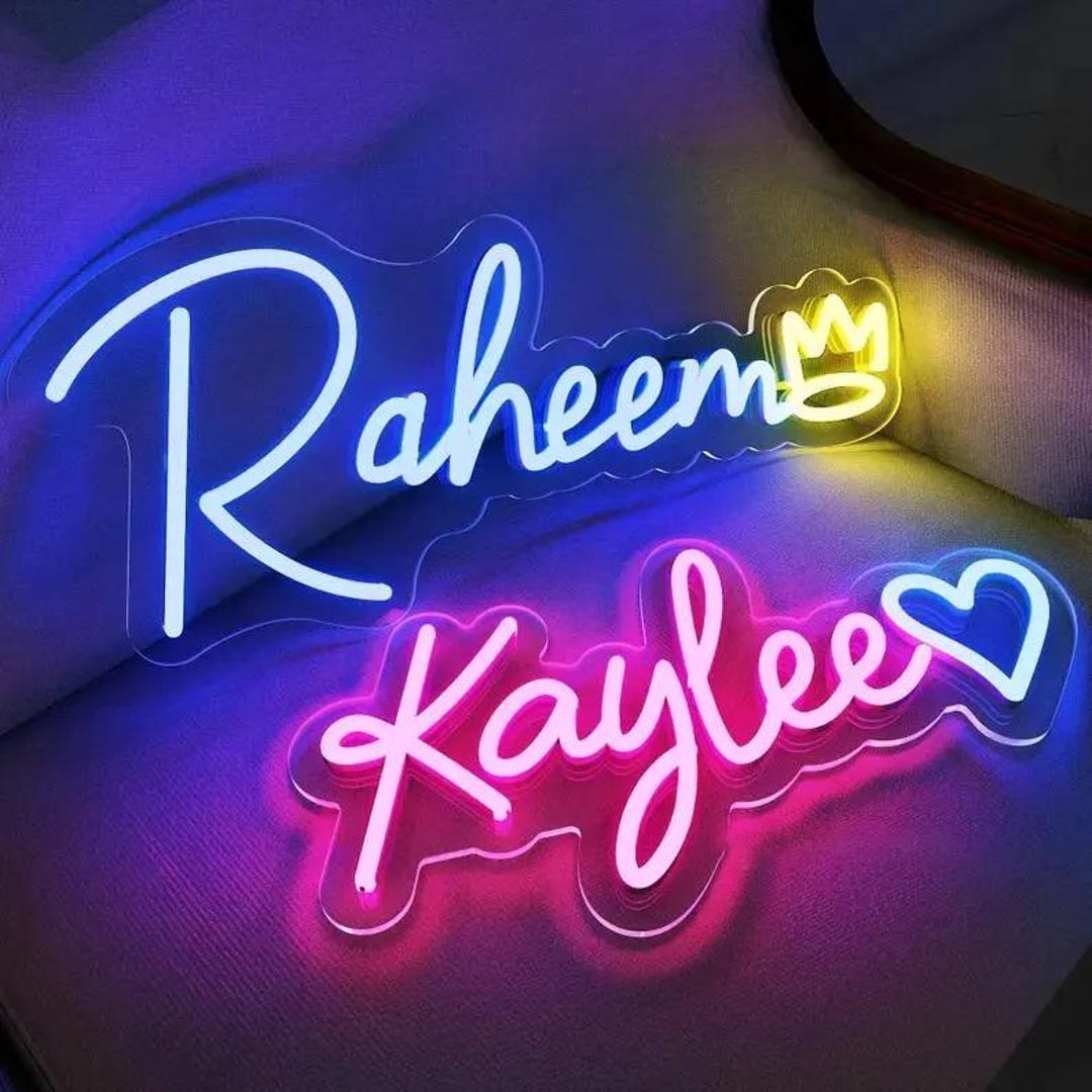 Custom Name Neon Sign Kids Bedroom,last Name Sign,dorm Decor,light up ...