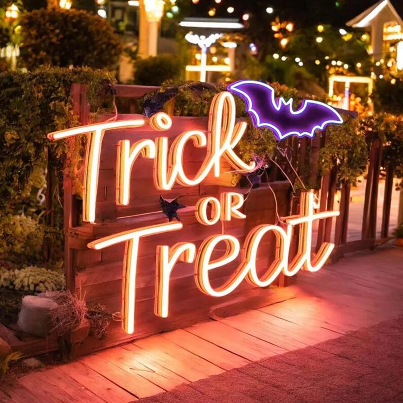 Halloween Lighted Sign - Etsy