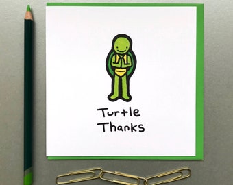 Turtle Thank You | Etsy UK