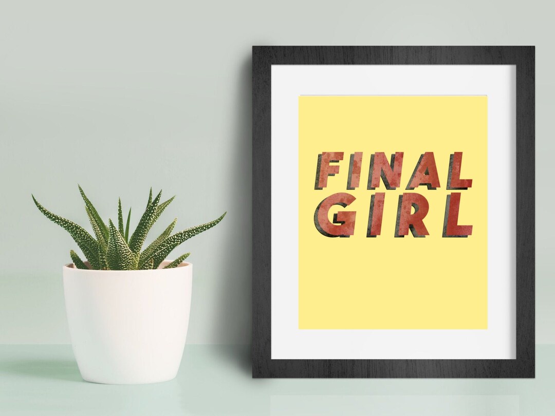 FINAL GIRL – Halloween Decor, Digital Download, Printable Wall Art - Etsy