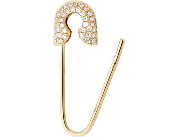 14k Gold Safety Pin | Etsy