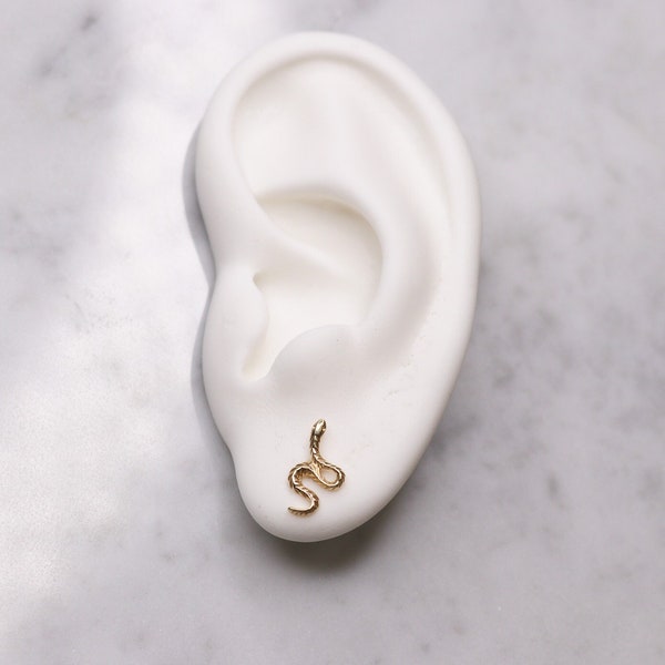 Snake Stud Earrings - Etsy