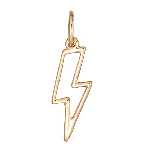 Gold Lightning Bolt Necklace - Etsy