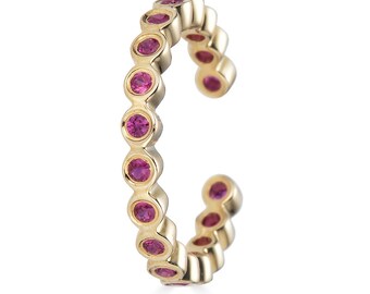 3 Band Flower Ear Cuff Ear Cuff No Piercing Ear Cuff - Etsy