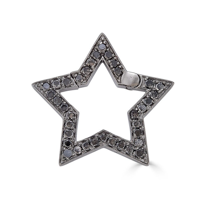 14k Diamond Star Lock Diamond Charm Lock 14k Diamond - Etsy
