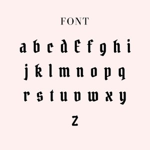 14k Gothic Letter Necklace, Gold Initial Necklace, Diamond Letter ...