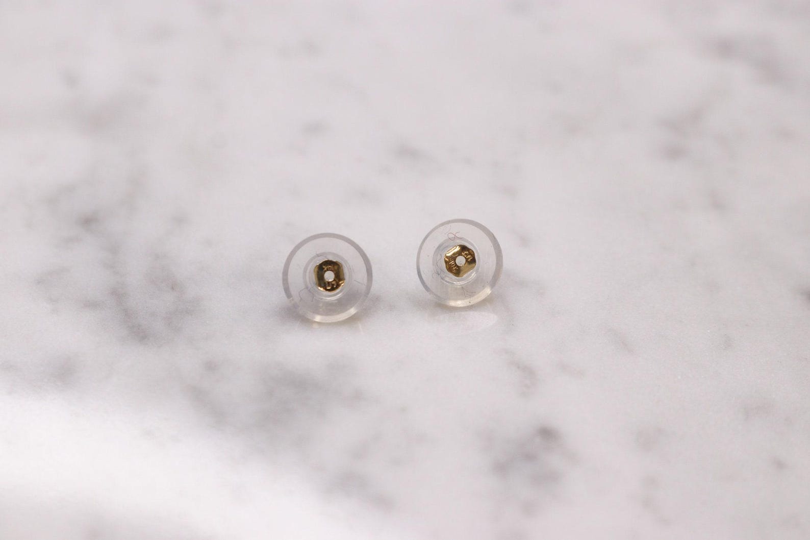 14K Gold Silicone Back Earring Back, 14K Silicone Backs, Gold Baby ...