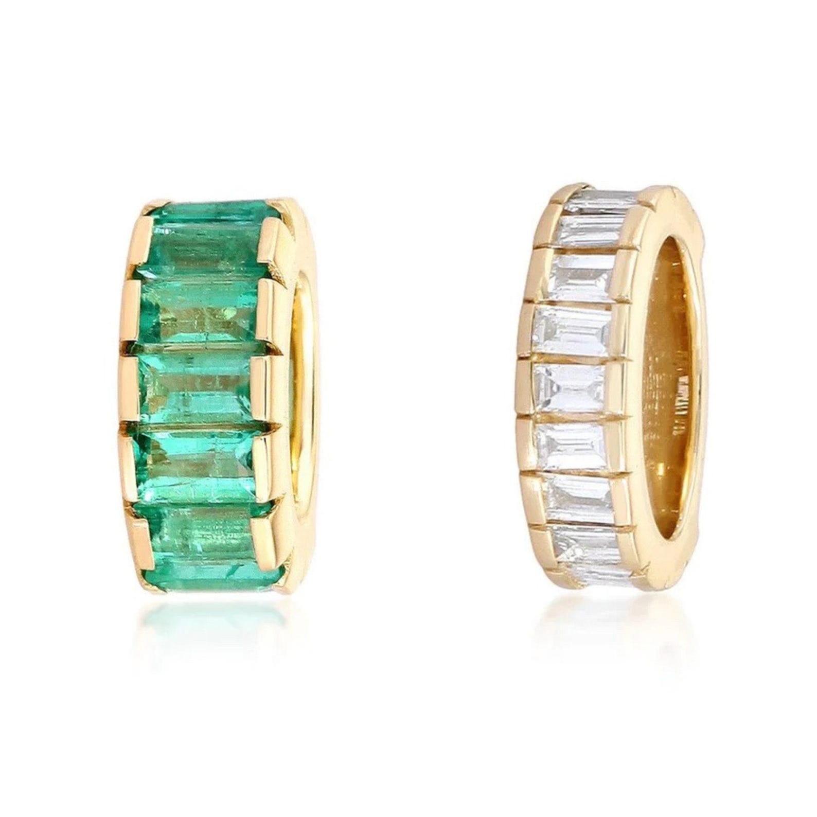14K Large Diamond Bead Spacer, Diamond Connector Bead Spacer, Diamond ...