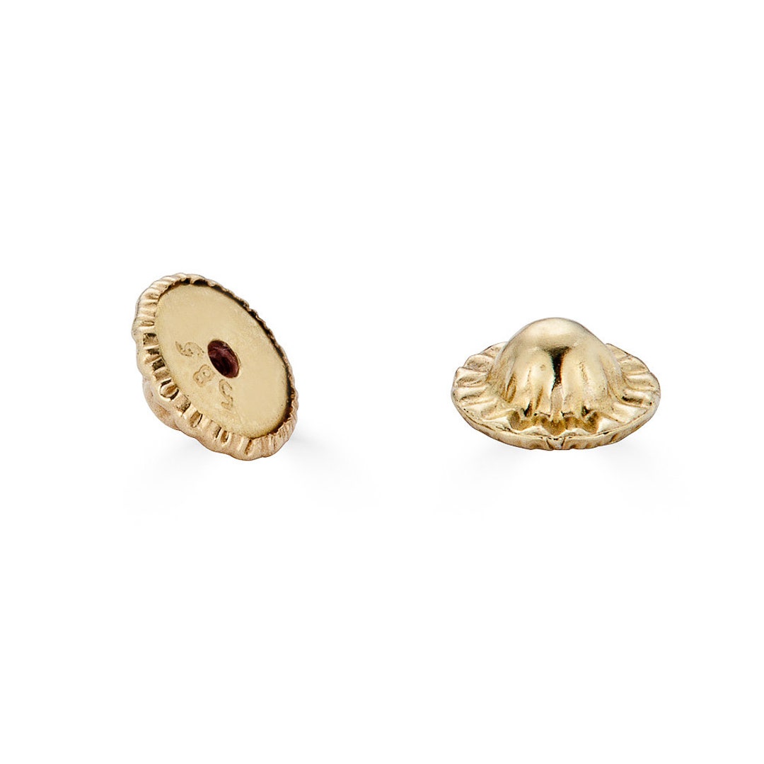 14K Gold Screw Back Earring Back, Sold Individually, 14K Screw ...