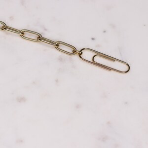 14K Gold Paperclip Charm Pendant Lock, Paperclip Charm, 14k Gold Charm ...